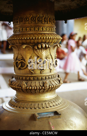 Details of Brass Deep Stambha in Temple at Trissur, Kerala, India Stock ...