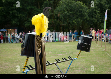yellow knight joust medieval jousting mount horse Lambeth Country Show ...