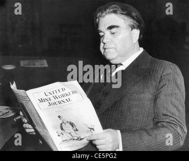 Labor Union leader, John L. Lewis (1880-1969), in Washington, D.C. in ...