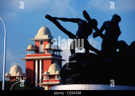Triumph of labour statues and Madras University, Chennai, Tamil Nadu ...
