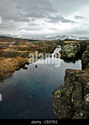Nikulasargja fissure, Thingvellir National Park, UNESCO World Heritage ...