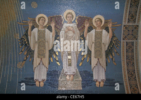 Mosaic depicting the Transfiguration of Jesus, in the Basilica of the ...