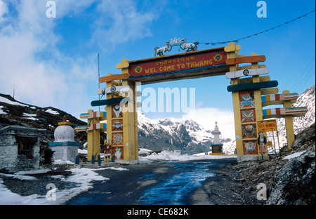 Tawang city entrance gate ; Arunachal Pradesh ; India Stock Photo - Alamy