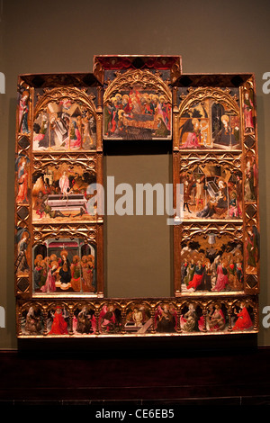 "Altarpiece of the Seven Joys of the Virgin Mary", c. 1398, Pere Nicolau (documented in Valencia ...