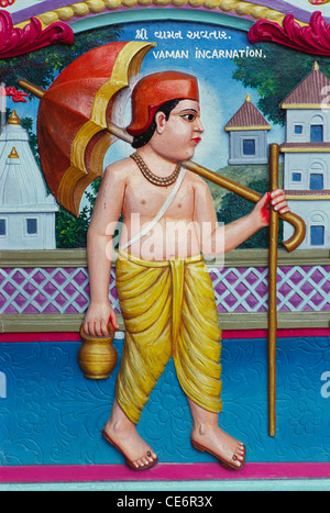 Vishnu in the form Vamana Dwarf , 6th Century Badami rock-cut cave ...