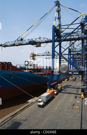 Cranes on the ship Stock Photo - Alamy