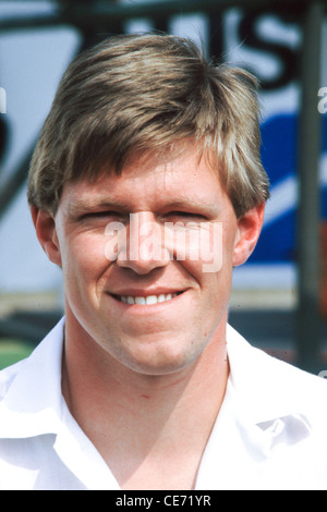 Aston Villa footballer Nigel Spink and his wife with the European Cup ...