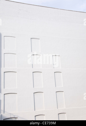 windowless building old street London, white brick Stock Photo - Alamy