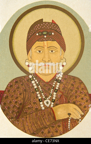 Miniature painting of Akbar Stock Photo - Alamy