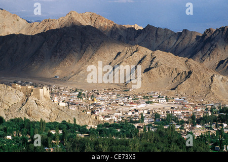 Aerial view of Leh city, Ladakh, India Stock Photo - Alamy