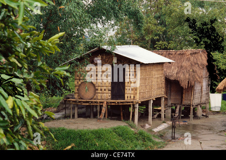 House of Bamboo stilts ; Majuli ; Assam ; India Stock Photo: 43164024 - Alamy