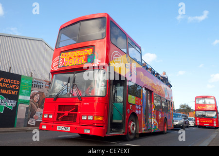 Public bus in Belfast. Northern Ireland Stock Photo - Alamy