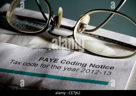 PAYE coding notice Stock Photo - Alamy