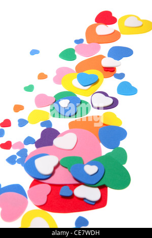 Celebration background with confetti, isolated Stock Photo - Alamy