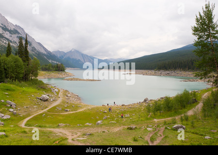 Shallow lake in Jasper National Park, Alberta Stock Photo - Alamy
