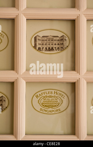 Raffles logos, Raffles Hotel, Singapore Stock Photo - Alamy