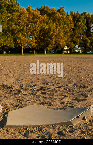 Safe at Home Plate Stock Photo - Alamy