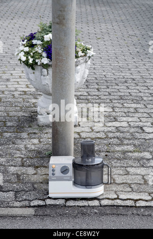 Bulky waste on the roadside Stock Photo - Alamy