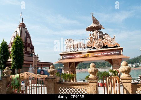 Parmarth Niketan Temple in Swarg Ashram, Rishikesh, Uttarakhand, India ...