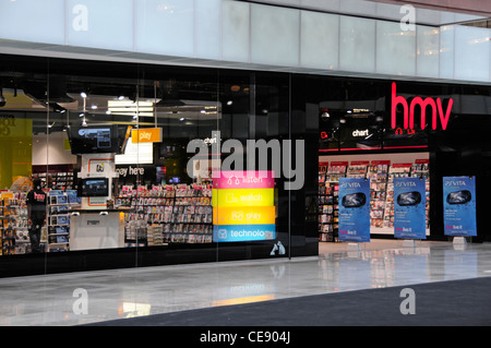 HMV store entrance Westfield shopping centre Stratford London UK Stock ...