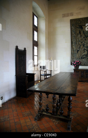 Chateau D'Amboise interior room; the ornate Orleans Music room and ...