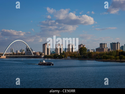 View of Ishim River, Astana, Kazakhstan, Central Asia, Asia Stock Photo ...