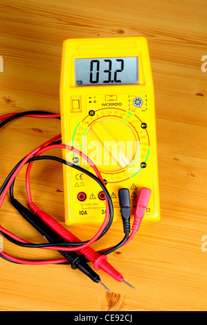 Yellow Digital Multimeter Stock Photo - Alamy