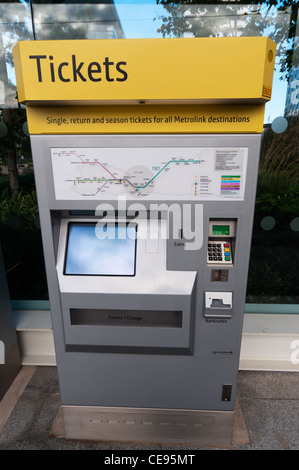 Ticket machine Manchester Metrolink England UK Stock Photo - Alamy