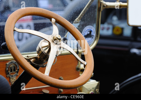 Model T Ford steering wheel at the Monte Carlo rally 2012 Stock Photo ...