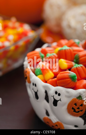 Colorful Candy Corn for Halloween on a Background Stock Photo - Alamy