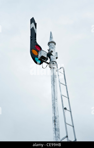 Antique railroad semaphore signal Stock Photo - Alamy