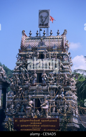 Sri Muthu Mariamman Thevasthanam Hindu temple, Matale, Sri Lanka Stock ...