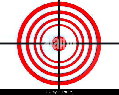 Red target - cross hair Stock Photo - Alamy