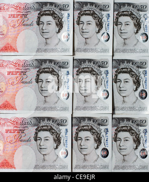 50 pounds banknote, Queen Elizabeth II, Matthew Boulton, James Watt, UK ...