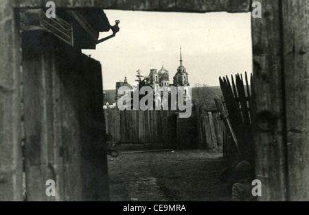 Russian Orthodox church in Nazi German controlled village during WWII ...