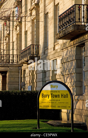 Bury Town Hall, Bury, Lancashire Stock Photo - Alamy