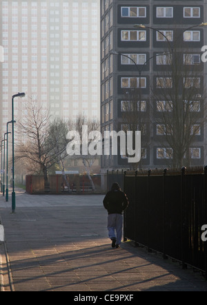 Housing tower blocks,Pendleton area of Salford, Greater Manchester, UK ...