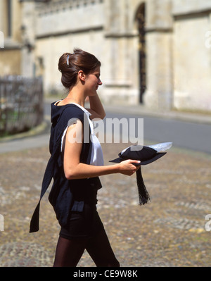 Young woman get graduation Stock Photo - Alamy