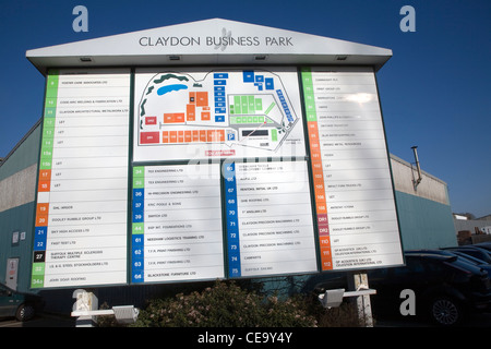 Claydon business park industrial estate, Claydon, Suffolk, England ...