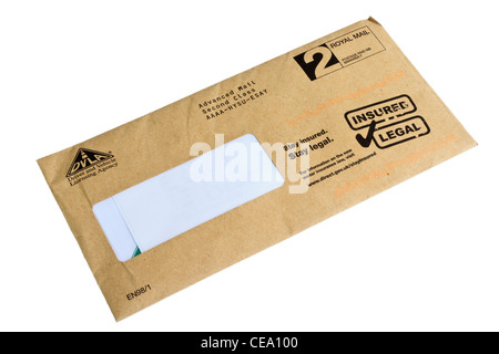 A Vehicle Tax reminder from the DVLA Stock Photo - Alamy