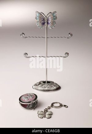 Blue metal stand Stock Photo - Alamy
