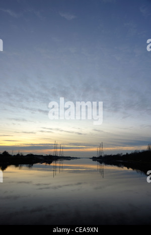 River Ribble Estuary at Sunset Stock Photo - Alamy