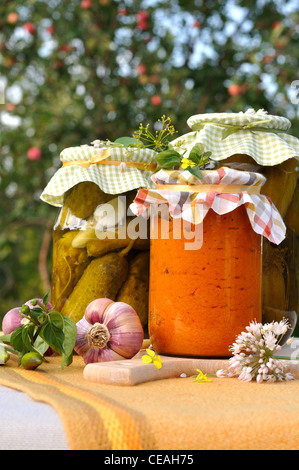 Assorted homemade preserves Stock Photo - Alamy