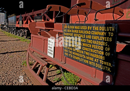 Depot Museum in the former Duluth and Iron Range Railroad Depot in Two ...