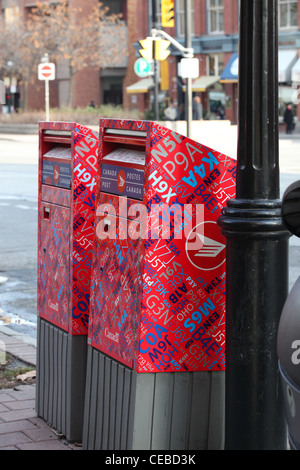 Mail box with Canadian postal codes on Toronto street Stock Photo - Alamy