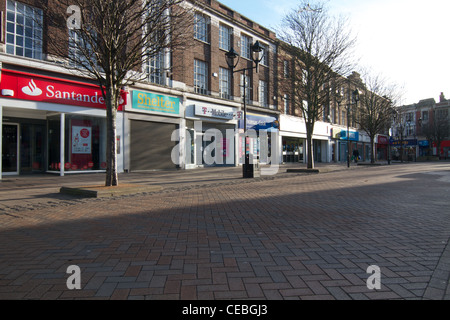 Rotherham town centre shops Stock Photo - Alamy