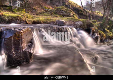 Kidson Force waterfall in Swaledale, Yorkshire Dales Stock Photo - Alamy