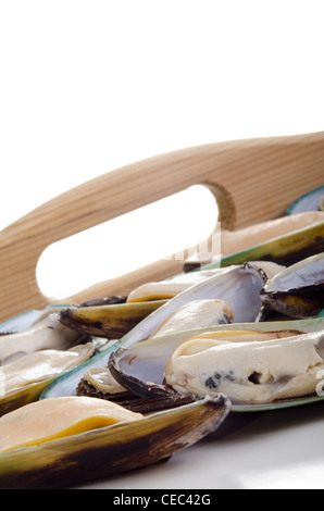 fresh green lipped mussels before preparation Stock Photo - Alamy