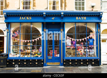 Jacks of Bath tourist gift shop, Abbey Churchyard, Bath, England, UK ...