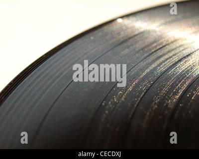 vinyl record vintage analog music recording medium with copy space ...
